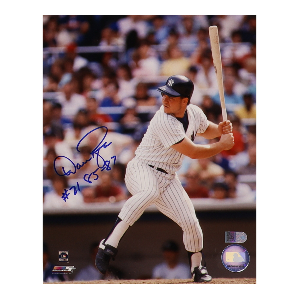 Dan Pasqua Signed Yankees 8x10 Photo Inscribed "85-87" (AIV) | Pristine Auction