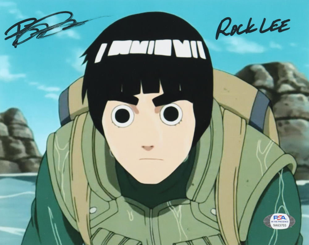 Brian Donovan Signed "Naruto" 8x10 Photo Inscribed "Rock Lee" (PSA ...