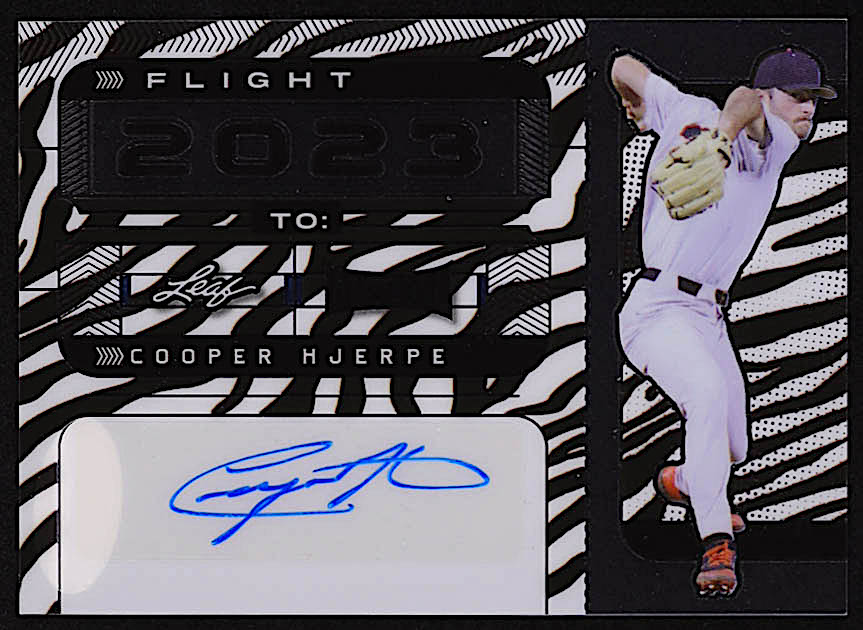 Cooper Hjerpe 2022 Leaf Metal Draft Flight 2023 Autographs Zebra Pre ...