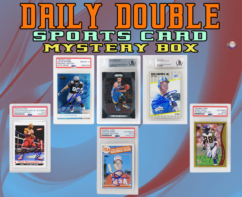 DAILY DOUBLE Autographed Sports Card Mystery Box (2 CARDS PER BOX ...