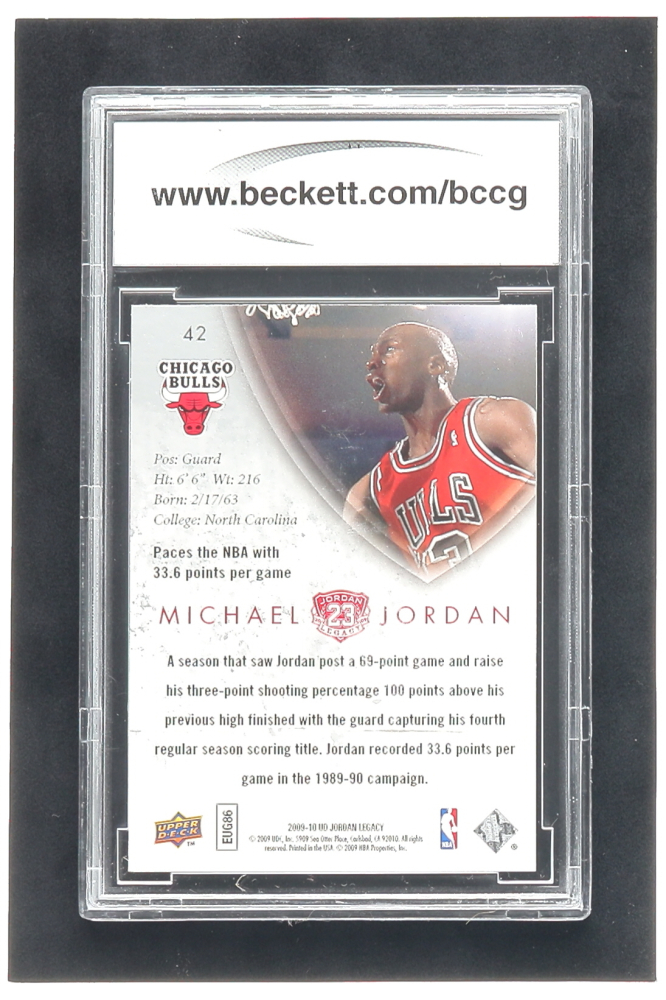 Michael Jordan 2009-10 Upper Deck Michael Jordan Legacy Collection Gold ...