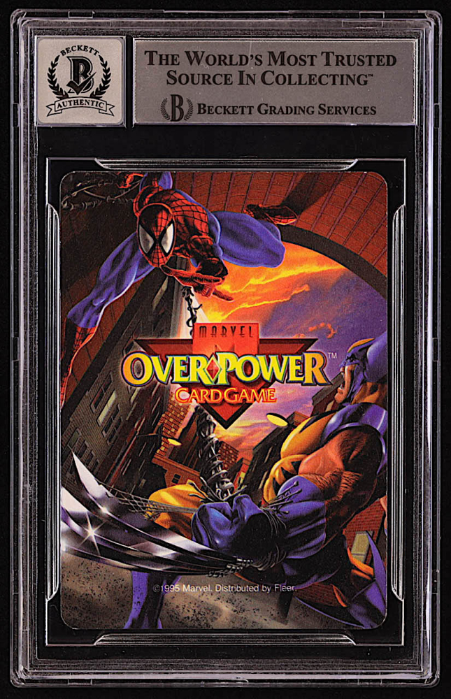 Andrew Garfield Signed 1995 Marvel OverPower #298 Spider-Man - Strength ...