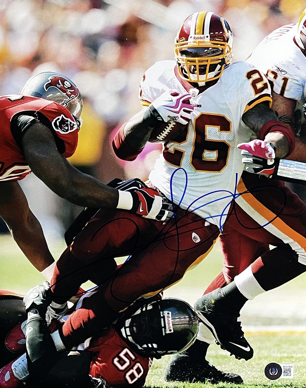 Clinton Portis Signed Redskins 11x14 Photo (Beckett) | Pristine Auction