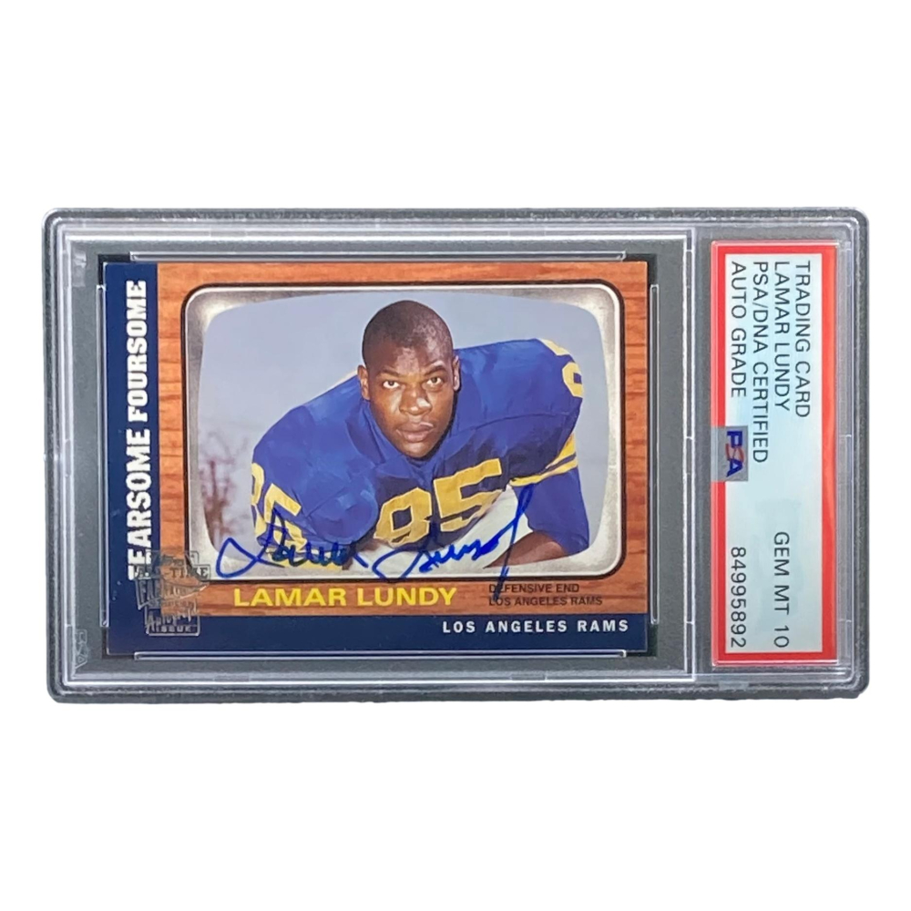 Lamar Lundy Signed 2004 Topps Fan Favorites #58 (PSA | Autograph Graded ...