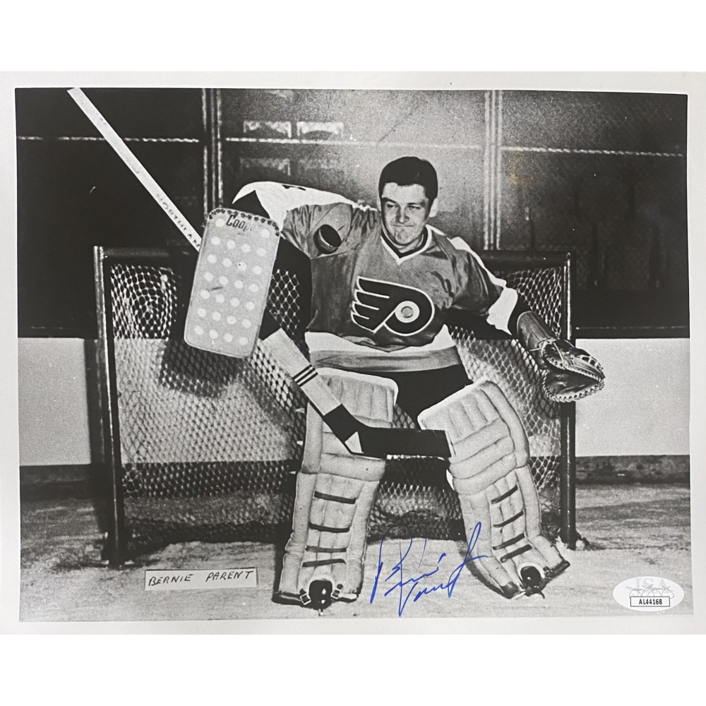 Bernie Parent Signed Flyers 8x10 Photo (JSA) | Pristine Auction