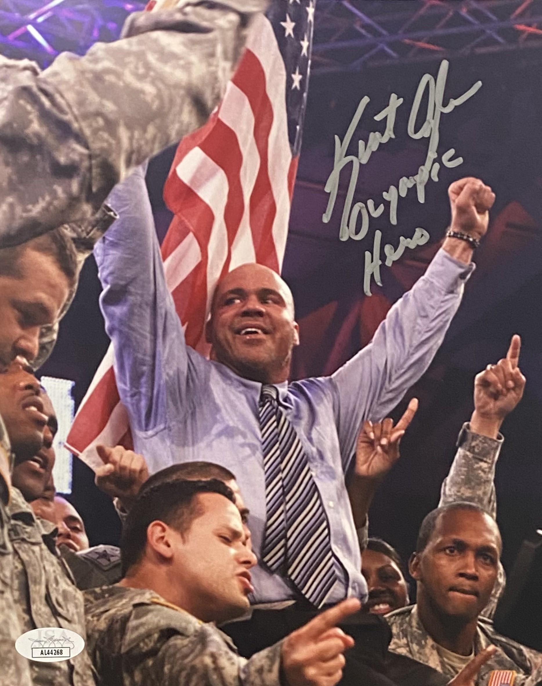 Kurt Angle Signed WWE 8x10 Photo Inscribed "Olympic Hero" (JSA ...