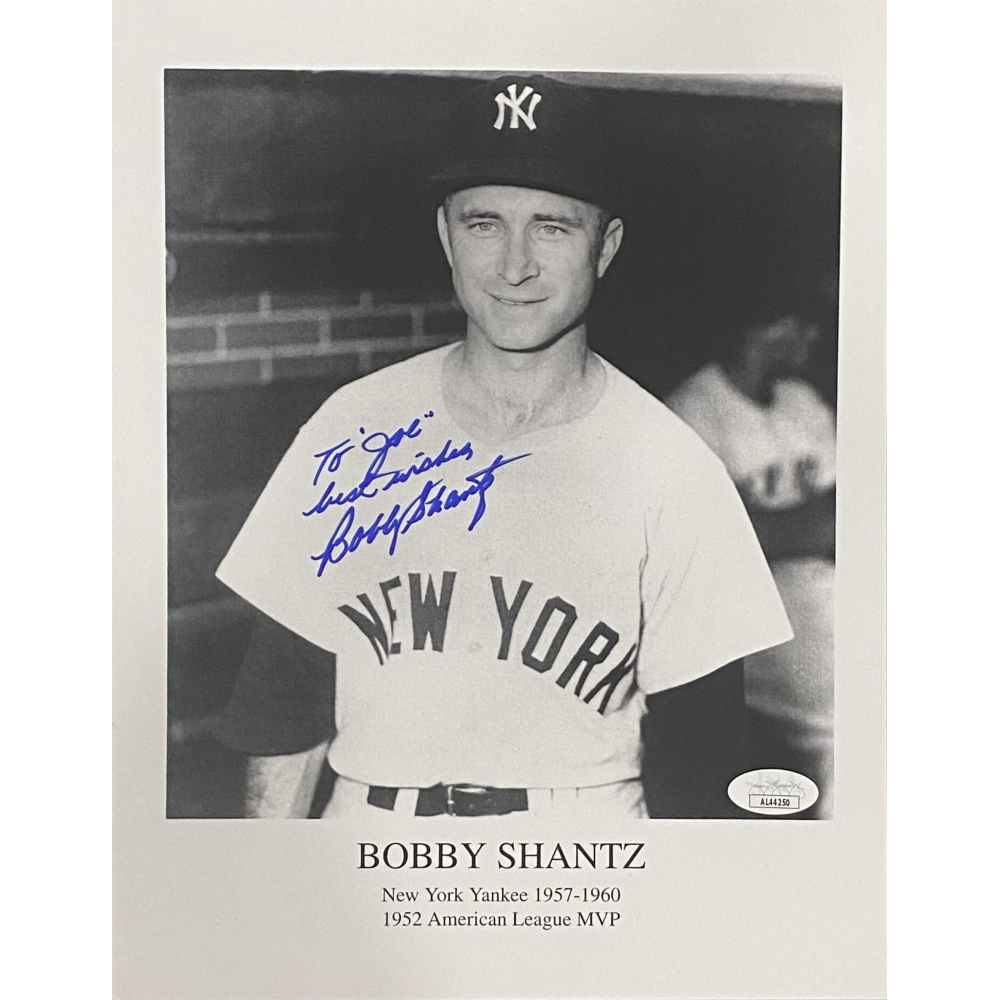 Bobby Shantz Signed Yankees 8x10 Photo Inscribed "Best Wishes" (JSA ...