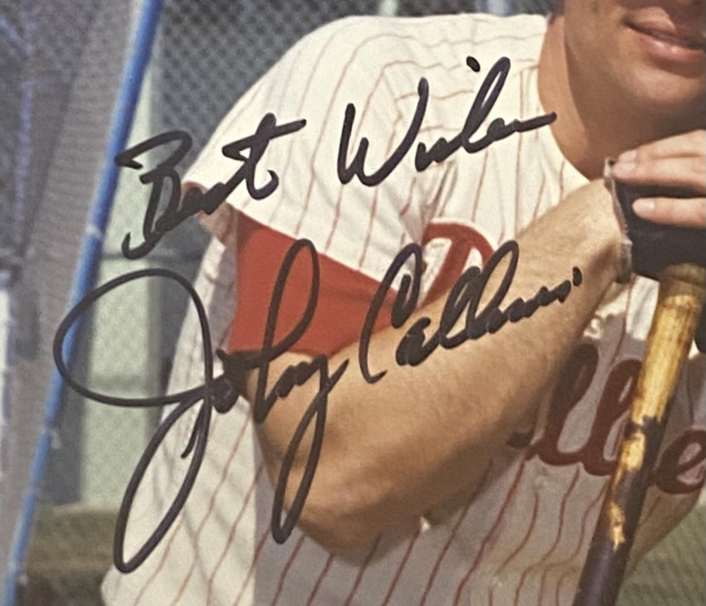 Johnny Callison Signed Phillies 8x10 Photo Inscribed "Best Wishes" (JSA ...