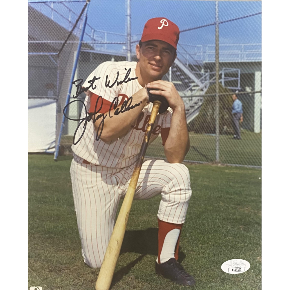 Johnny Callison Signed Phillies 8x10 Photo Inscribed "Best Wishes" (JSA ...