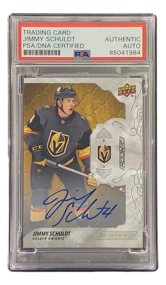 Jimmy Schuldt Signed 2019-20 Upper Deck Engrained #76 RC (PSA ...