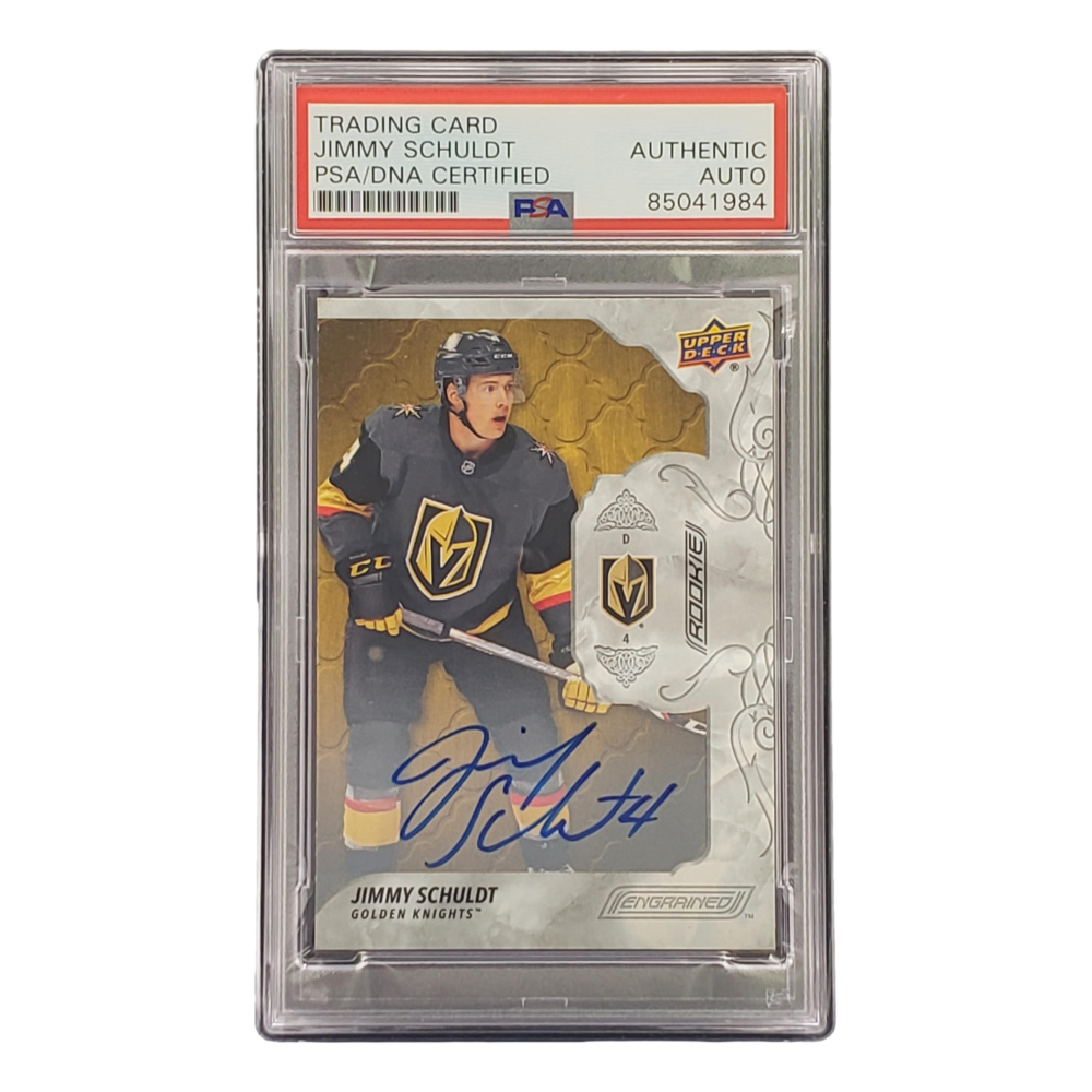 Jimmy Schuldt Signed 2019-20 Upper Deck Engrained #76 RC (PSA ...