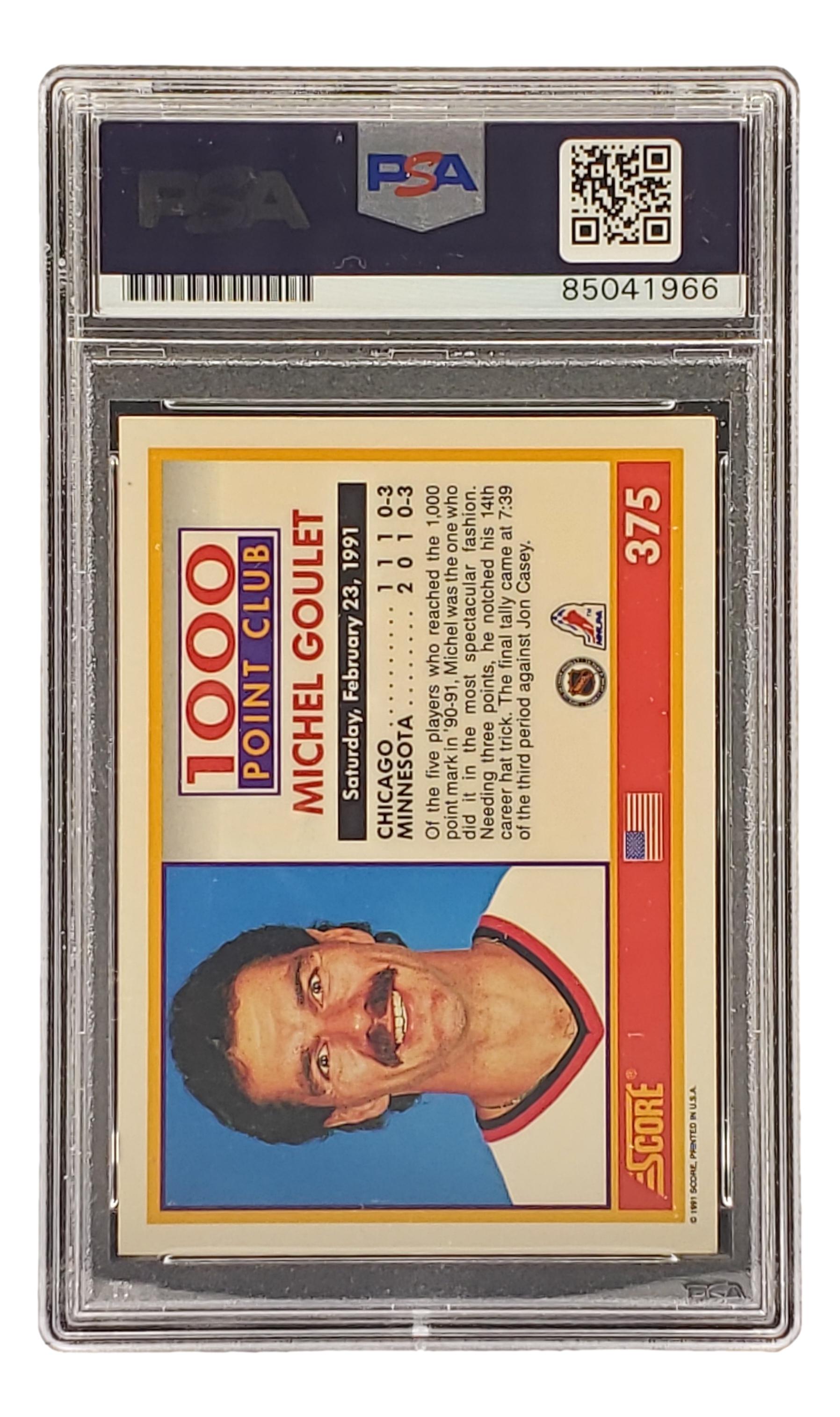 Michel Goulet Signed 1991-92 Score American #375 (PSA) | Pristine Auction