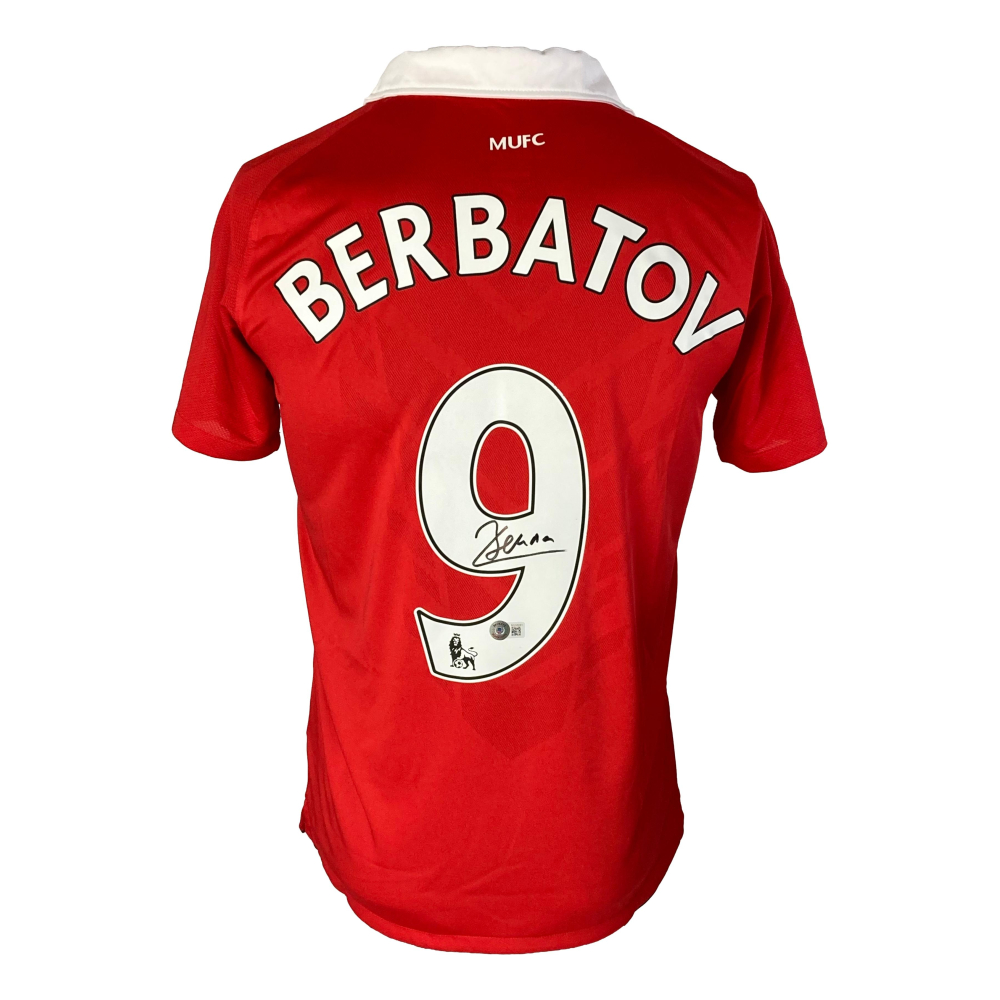 Dimitar Berbatov Signed Manchester United Jersey (Beckett) | Pristine ...