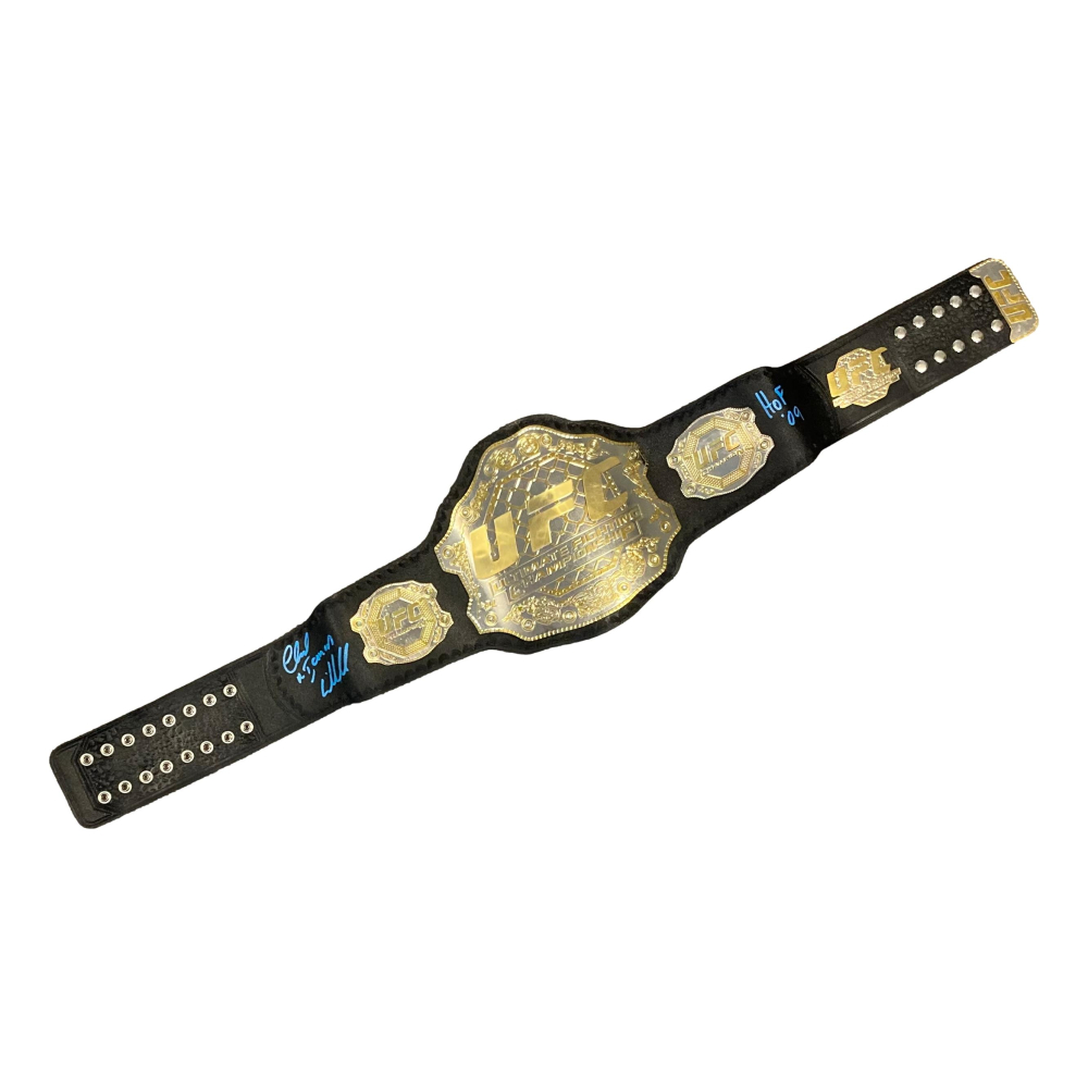 Chuck Liddell Signed UFC Championship Belt Inscribed "Iceman" & "HOF 09 ...
