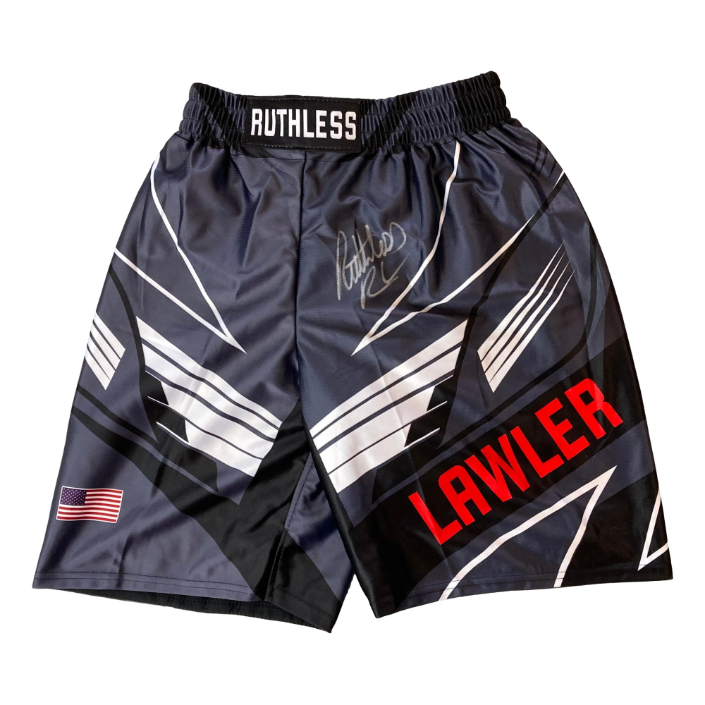 Robbie Lawler Signed MMA Trunks Inscribed "Ruthless" (Beckett ...