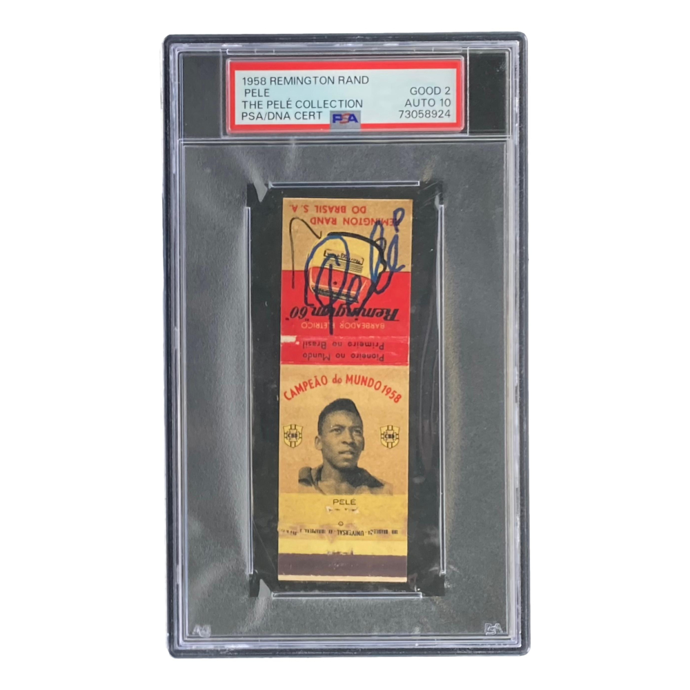 Pele Signed 1958 Remington Rand RC (PSA 2 | Autograph Graded 10 ...