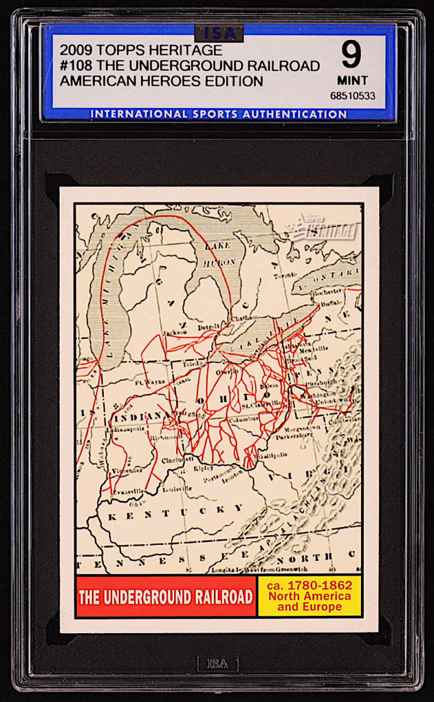 The Underground Railroad 2009 Topps American Heritage Heroes #108 (ISA ...