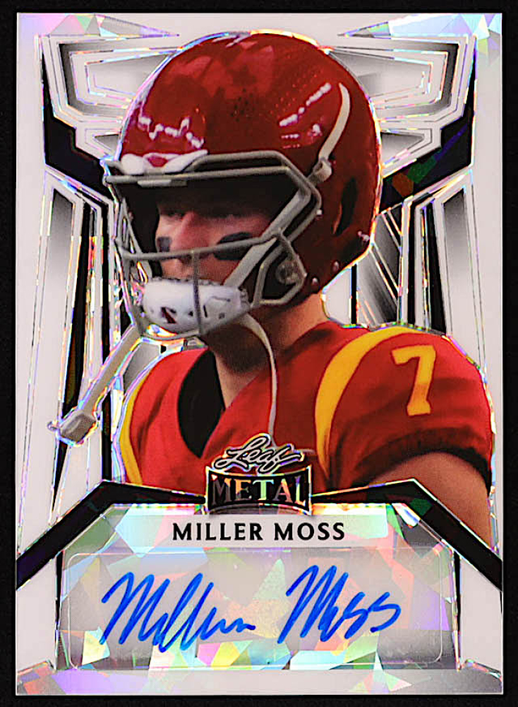 Miller Moss 2023 Leaf Metal Portrait Autographs Crystal White #PAMM3 RC ...