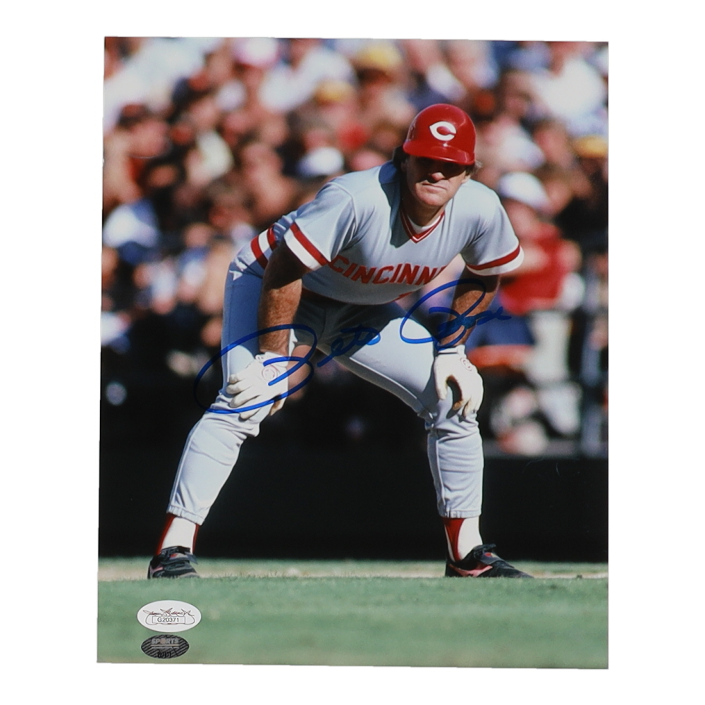 Pete Rose Signed Reds 8x10 Photo (JSA) | Pristine Auction