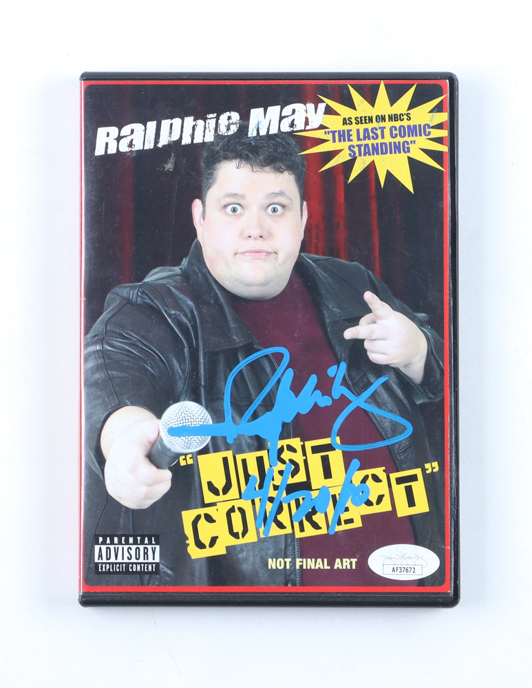 Ralphie May Signed "Just Correct" DVD Cover (JSA) | Pristine Auction