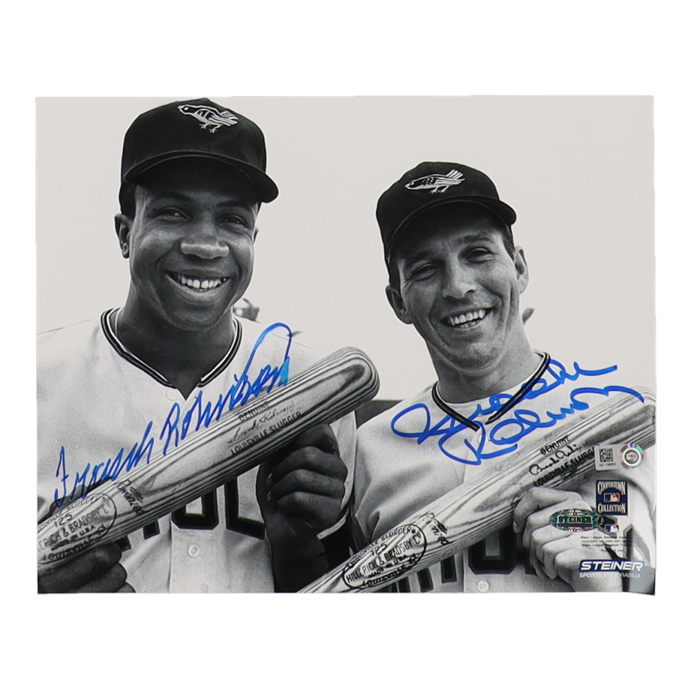 Brooks Robinson & Frank Robinson Signed Orioles 8x10 Photo (MLB ...