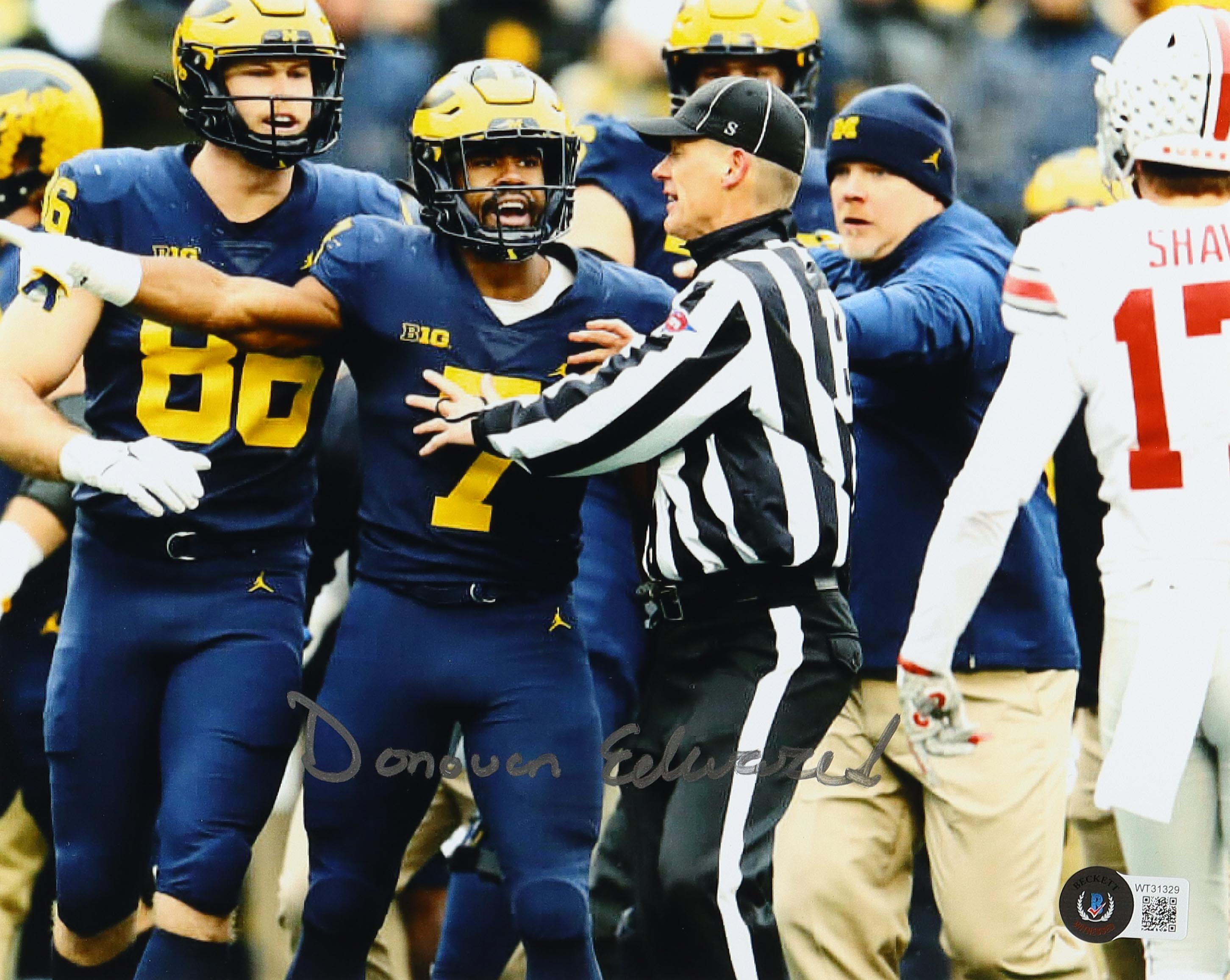 Donovan Edwards Signed Michigan Wolverines 8x10 Photo (Beckett ...