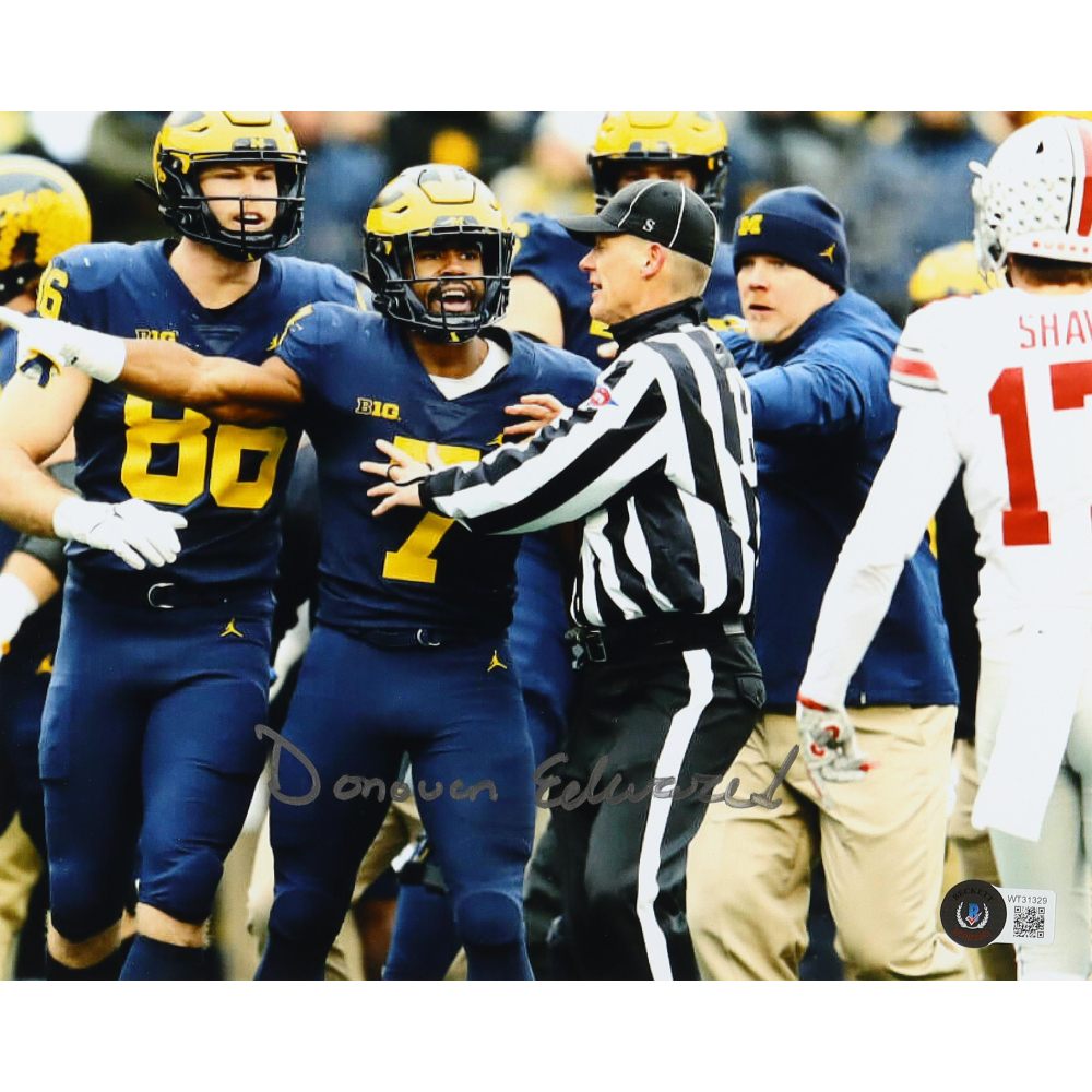 Donovan Edwards Signed Michigan Wolverines 8x10 Photo (Beckett ...