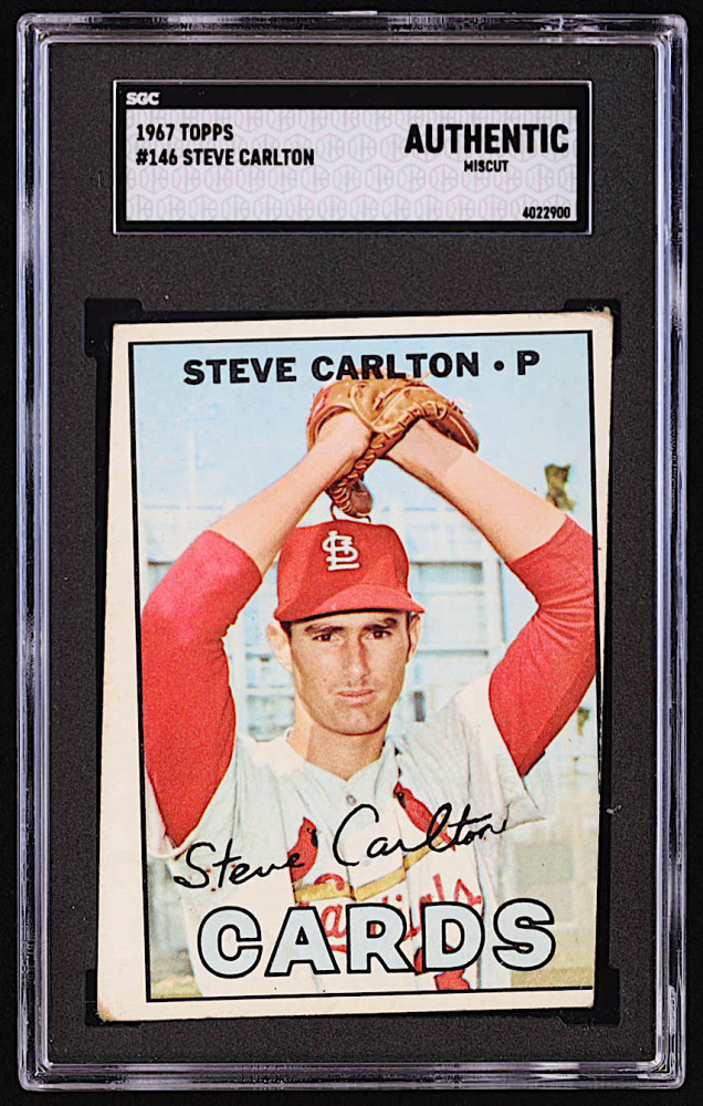 Steve Carlton 1967 Topps #146 (SGC Authentic) | Pristine Auction