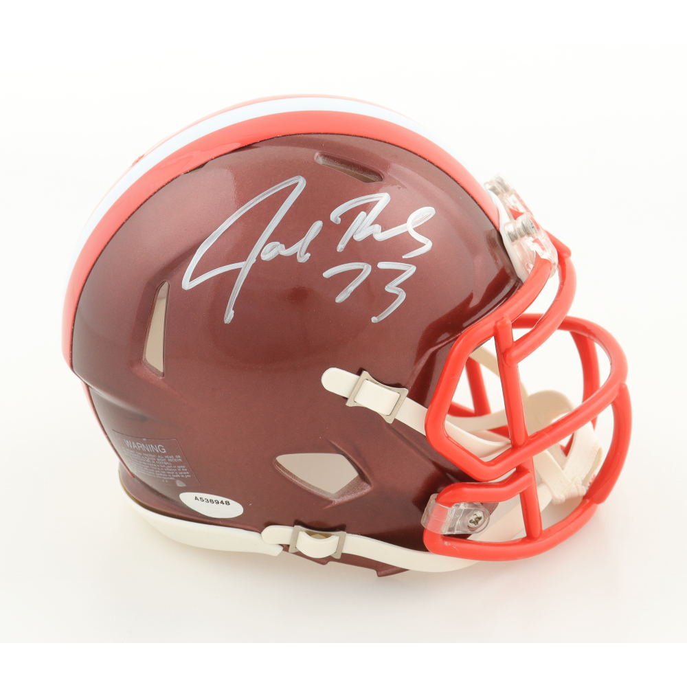 Joe Thomas Signed Browns Flash Alternate Speed Mini Helmet (Schwartz ...