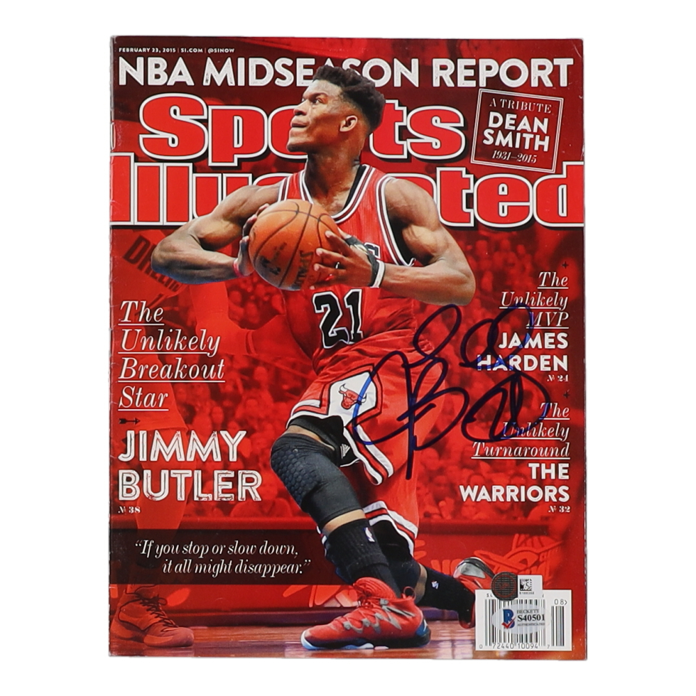 Jimmy Butler Signed 2015 "Sports Illustrated" Magazine (Beckett ...