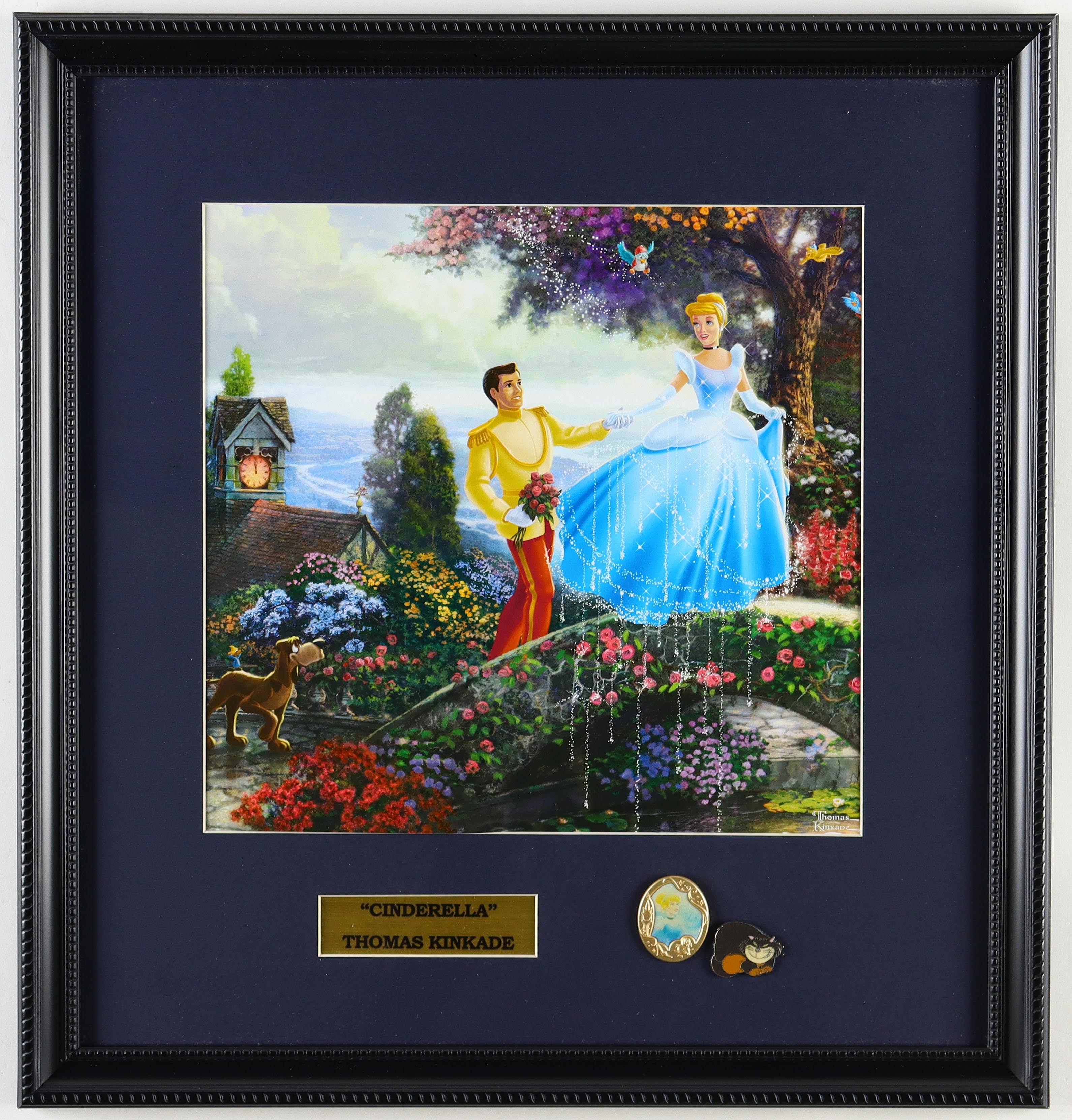 Thomas Kinkade "Cinderella" Custom Framed Print Display With Set of (2 ...
