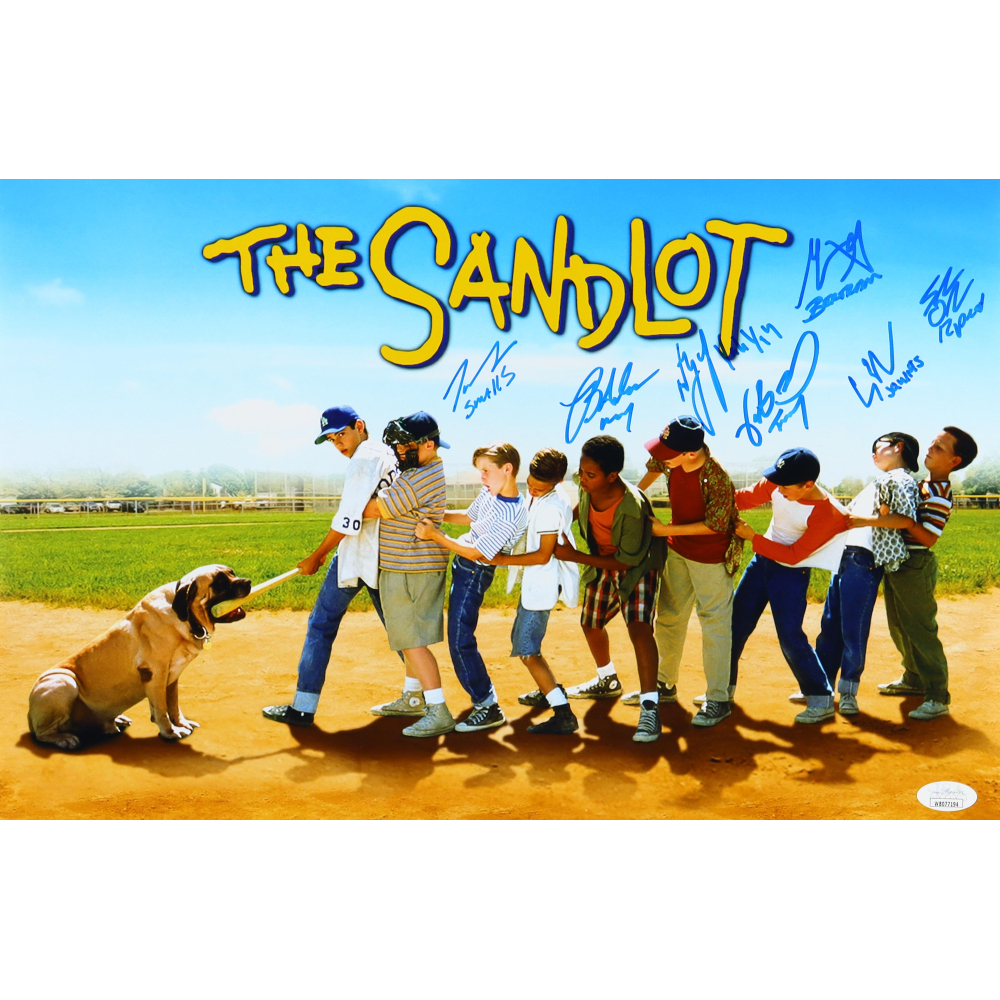 "The Sandlot" 11x17 Photo Cast Signed By (7) with Grant Gelt, Chauncey ...