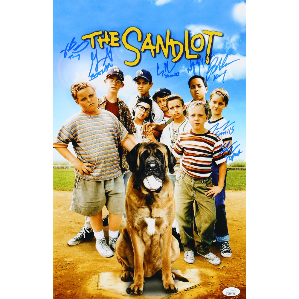 "The Sandlot" 11x17 Photo Cast Signed By (7) with Grant Gelt, Chauncey ...