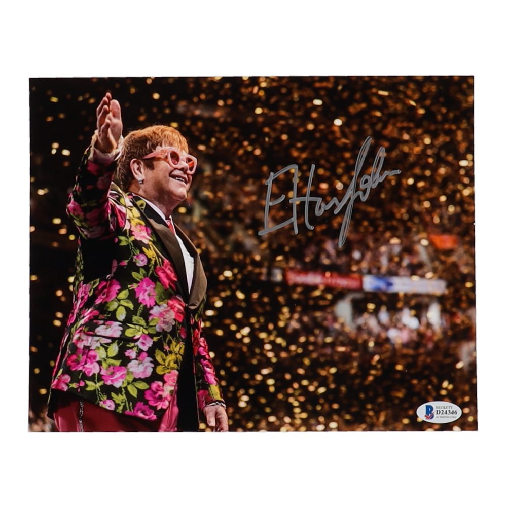 Elton John Signed 8x10 Photo (Beckett) | Pristine Auction