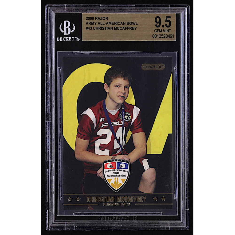 Christian McCaffrey 2009 Razor Army All-American Bowl #43 RC (BGS 9.5 ...