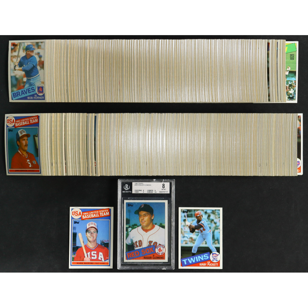 1985 Topps Baseball Complete Set of (792) Cards with Mark McGwire #401 ...