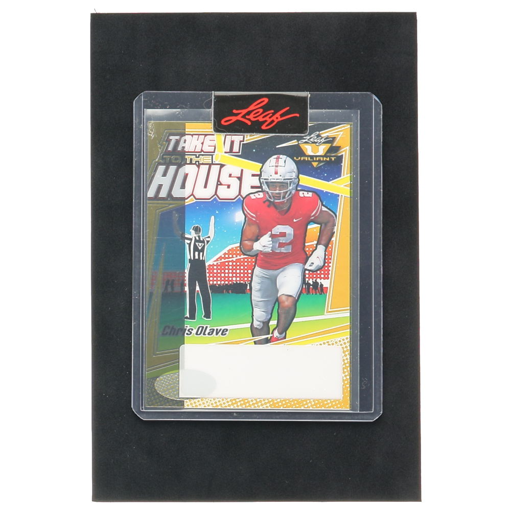 Chris Olave 2022 Leaf Valiant Take It to the House Pre-Production Proof ...