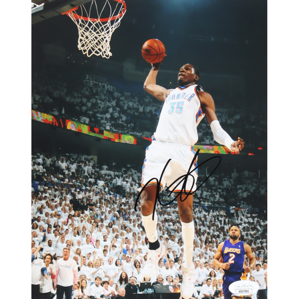 Kevin Durant Signed Thunder 8x10 Photo (JSA) | Pristine Auction