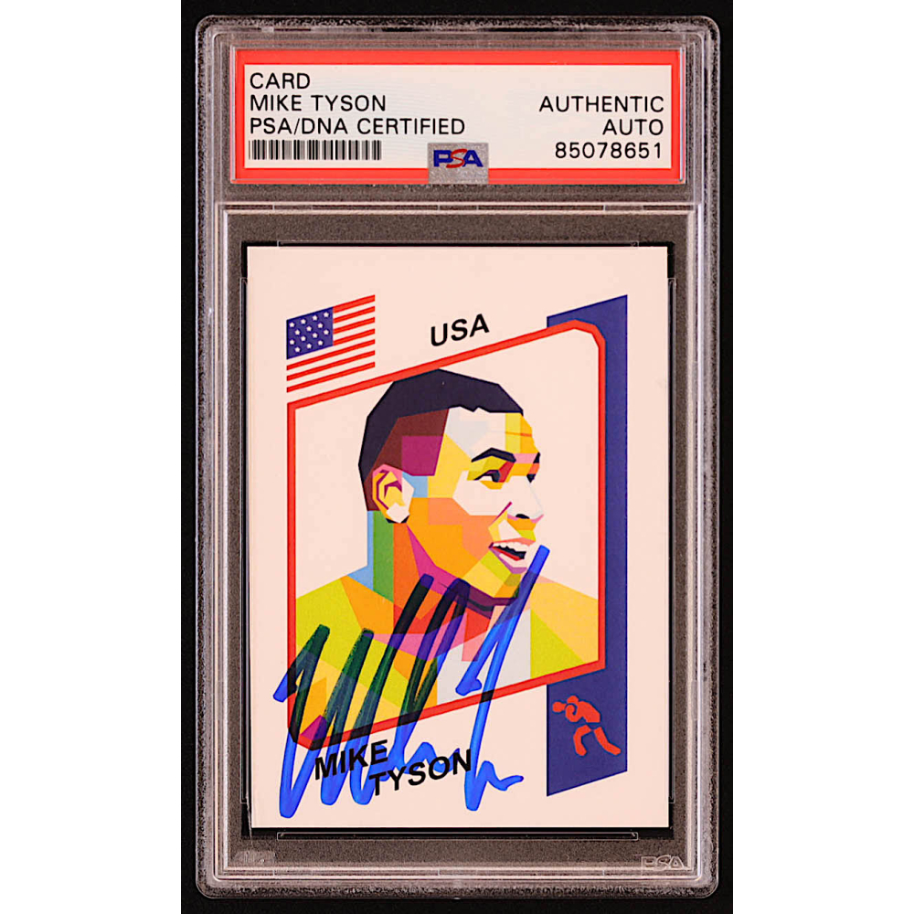 Mike Tyson Signed Gypsy Oak's Sporting Heroes Series 1 (PSA) | Pristine ...