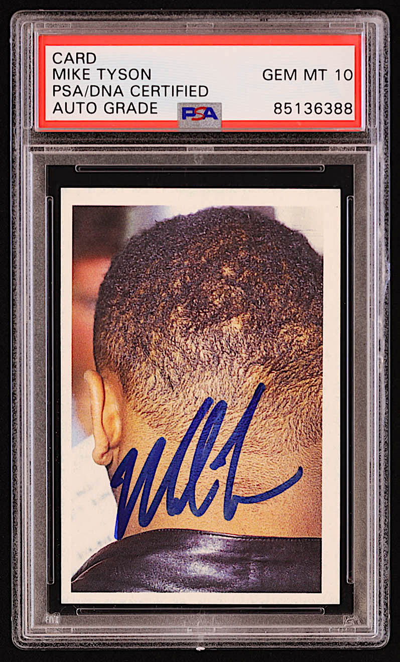 Mike Tyson Signed Custom Trading Card (PSA | Auto 10) | Pristine Auction