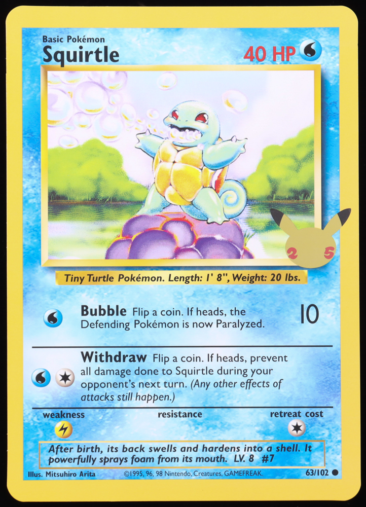 Squirtle 2021 Pokemon First Partner Promo Kanto Starter Jumbo Card ...