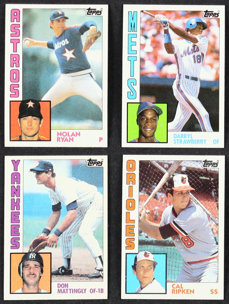 1984 Topps Baseball Set of (792) Cards with Don Mattingly #8 RC, Cal ...