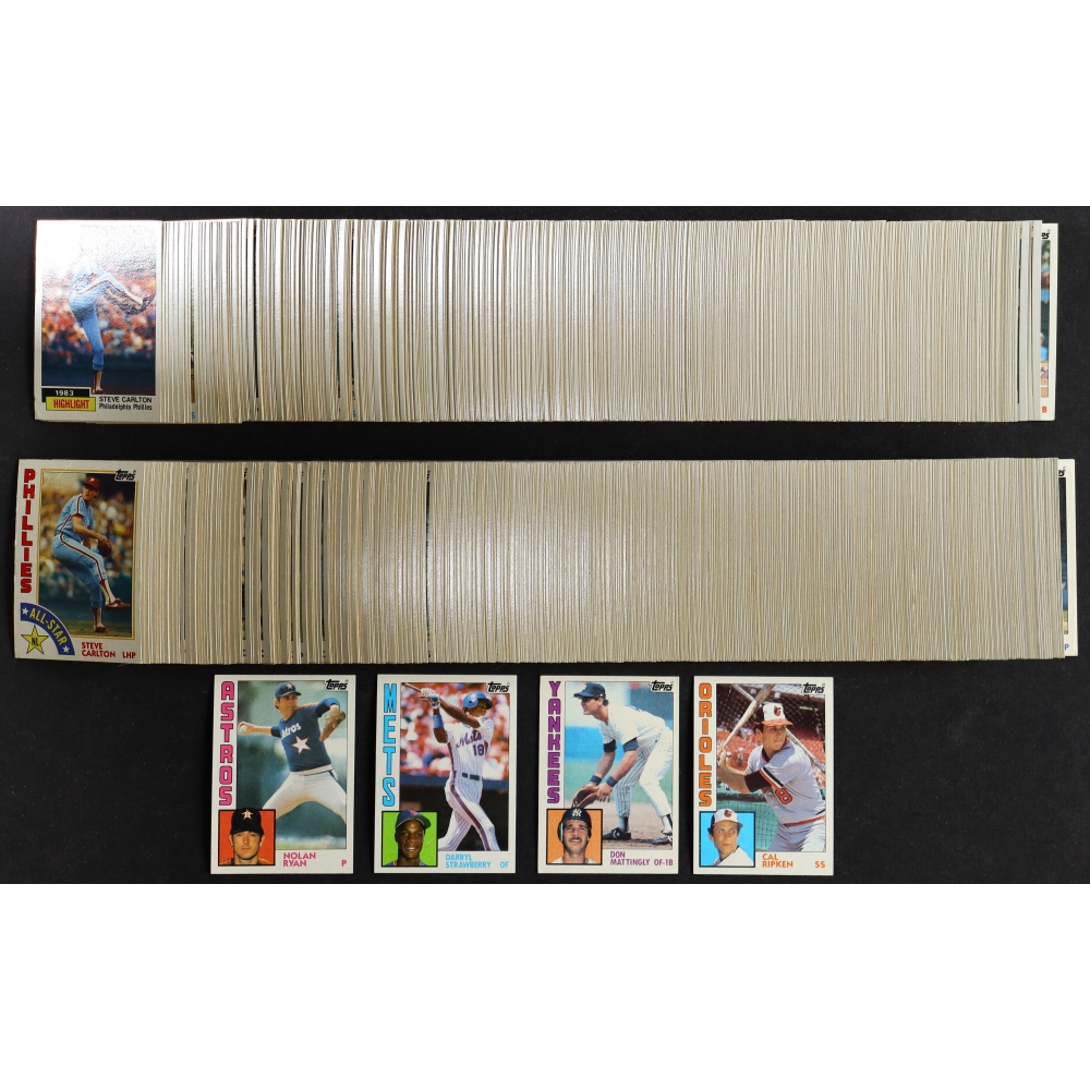 1984 Topps Baseball Set of (792) Cards with Don Mattingly #8 RC, Cal ...
