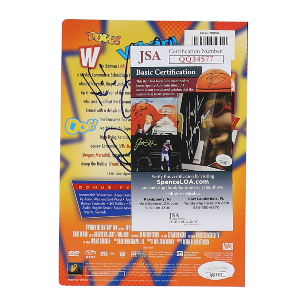 Frank Gorshin Signed "Batman" DVD Cover Inscribed "Riddler" & "Hi ...