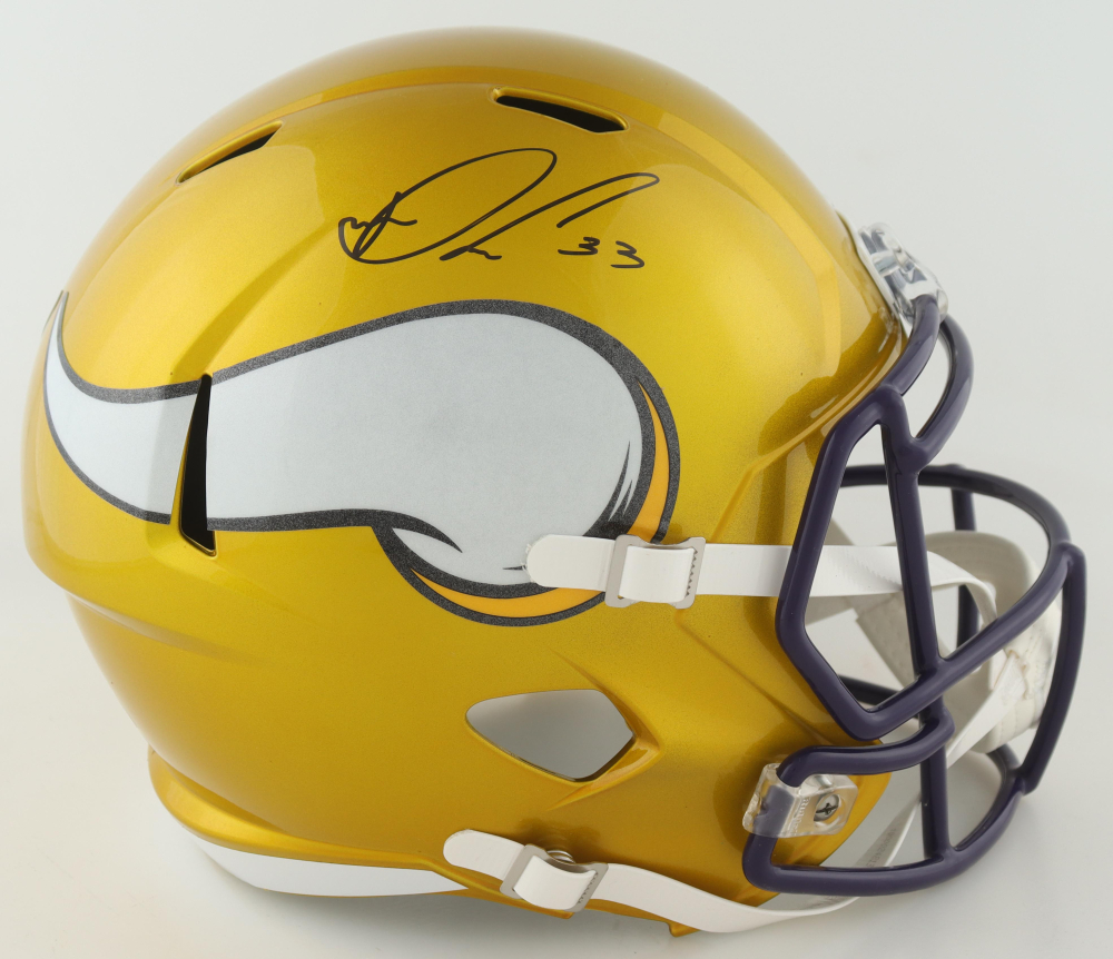 Dalvin Cook Signed Vikings Full-Size Flash Alternate Speed Helmet (JSA ...