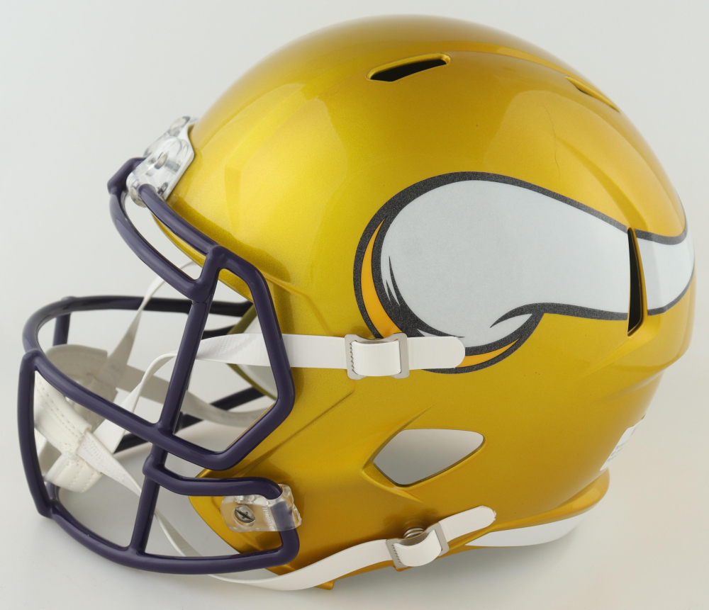 Dalvin Cook Signed Vikings Full-Size Flash Alternate Speed Helmet (JSA ...