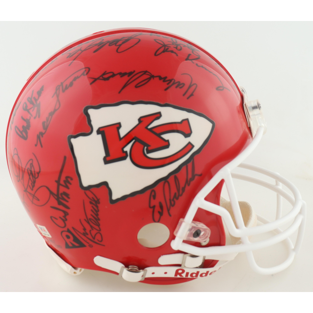 1969 Super Bowl Champions Chiefs Full-Size Authentic Helmet Team-Signed ...