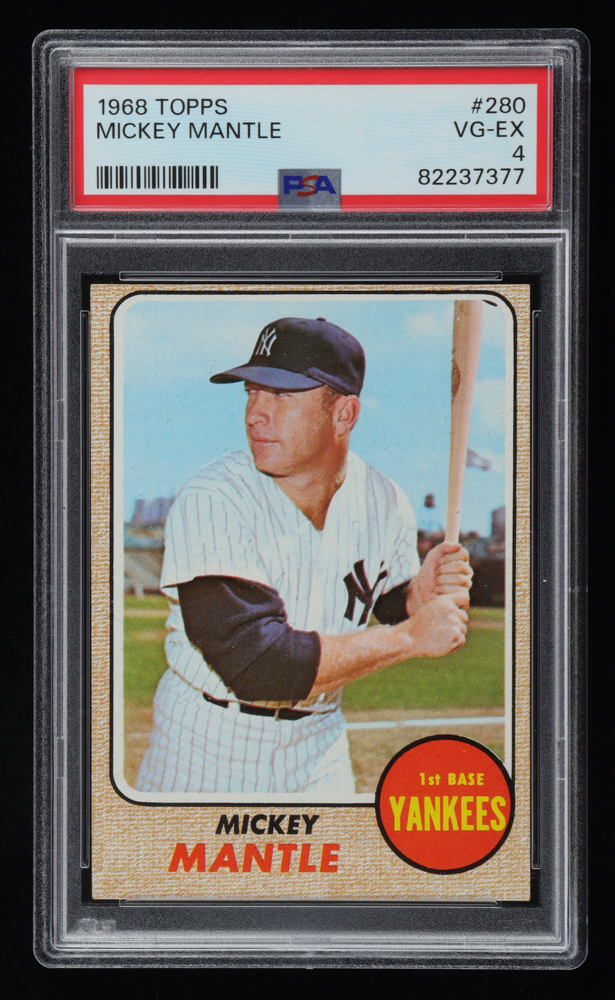 Mickey Mantle 1968 Topps #280 (PSA 4) | Pristine Auction