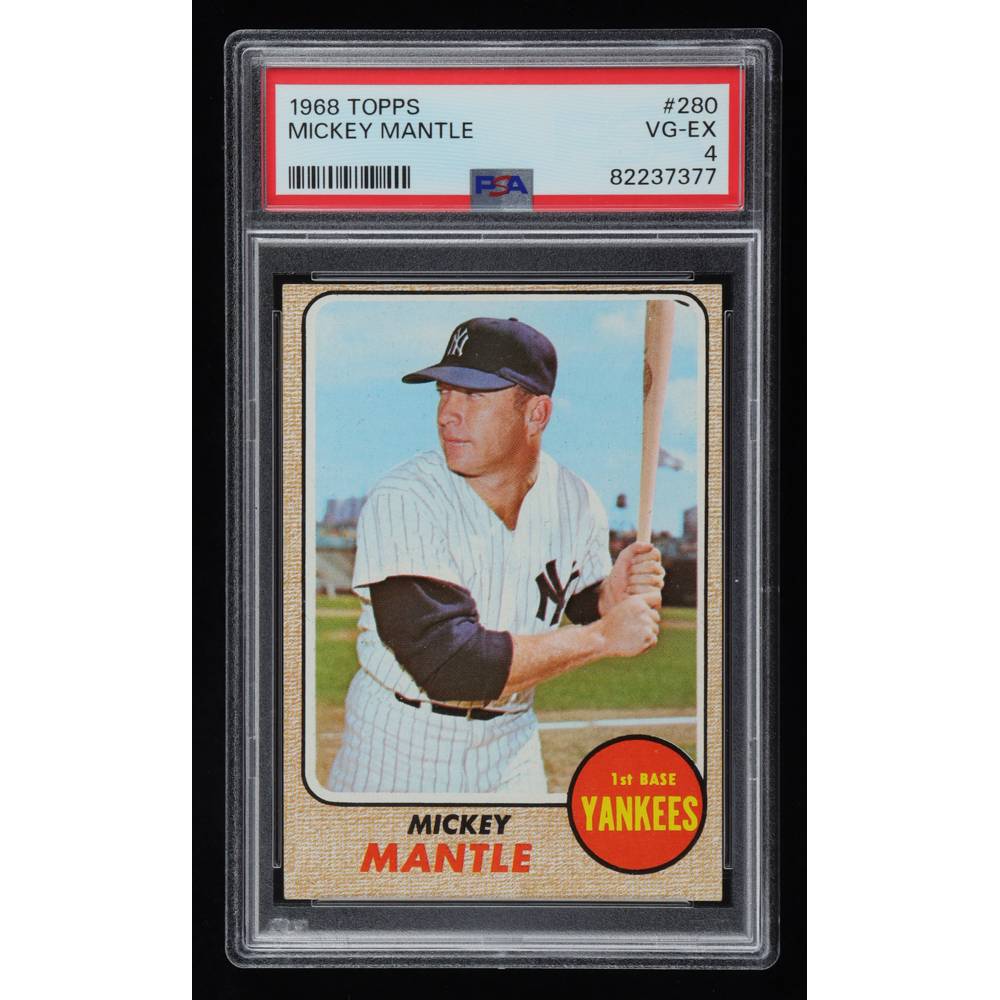 Mickey Mantle 1968 Topps #280 (PSA 4) | Pristine Auction