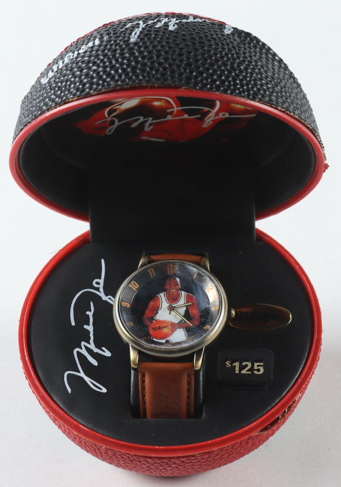 Michael Jordan Commemorative Watch with Basketball Display Case ...